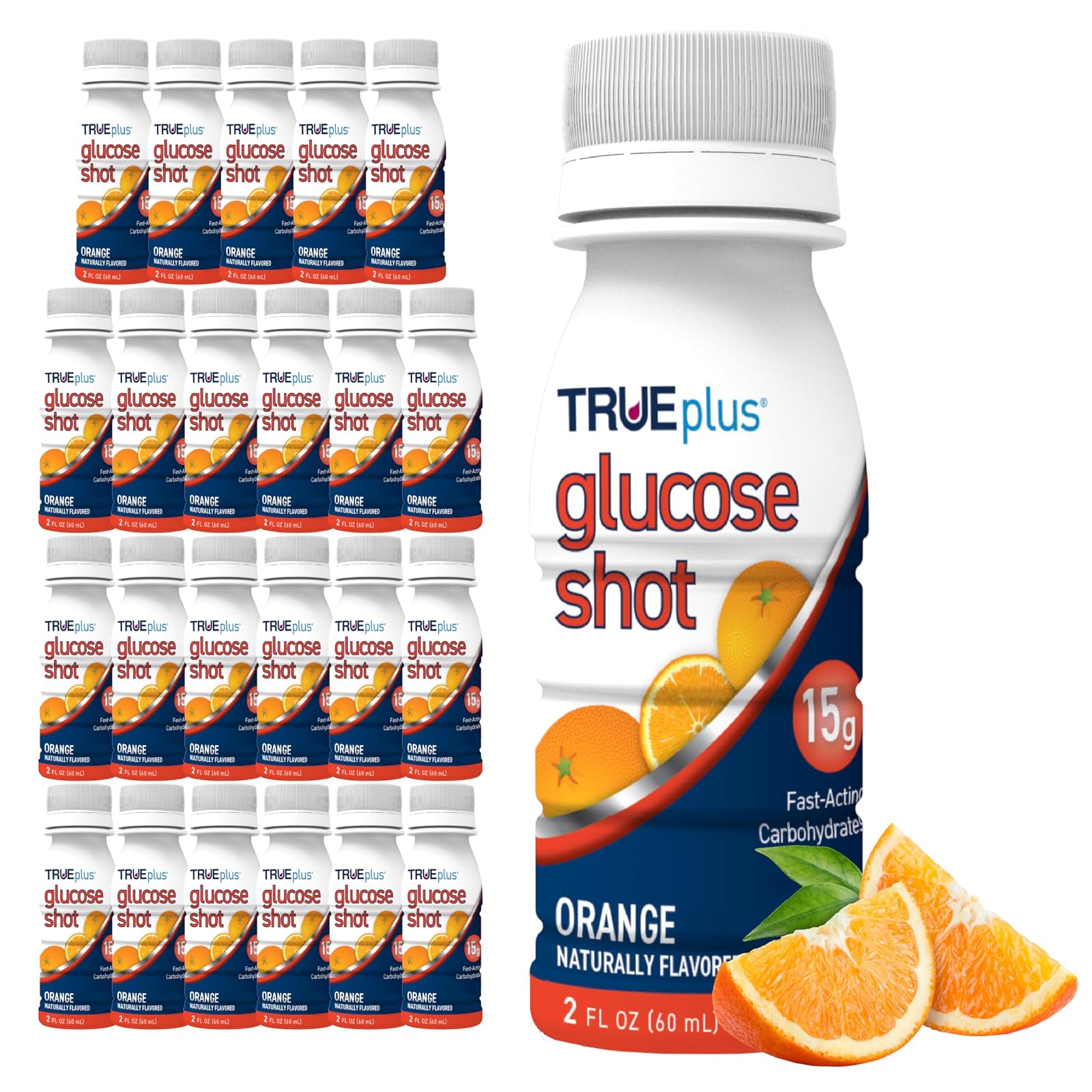 TRUEplus glucose shot orange flavour