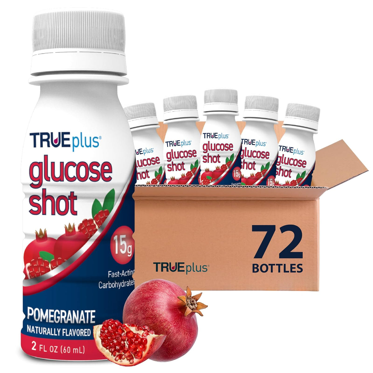 TRUEplus glucose shot pomegranate flavour
