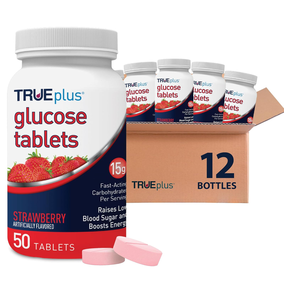 TRUEplus glucose tablets for energy