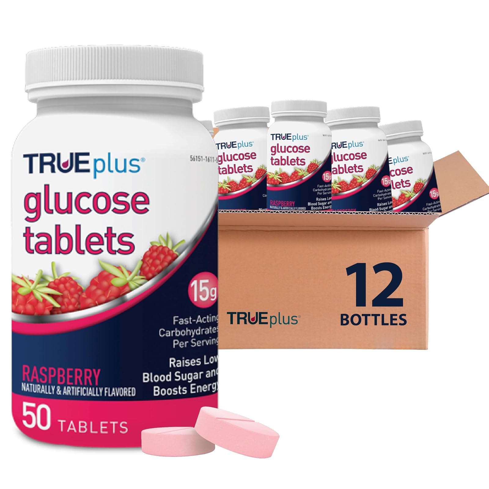 TRUEplus vitamin b complex raspberry tablets