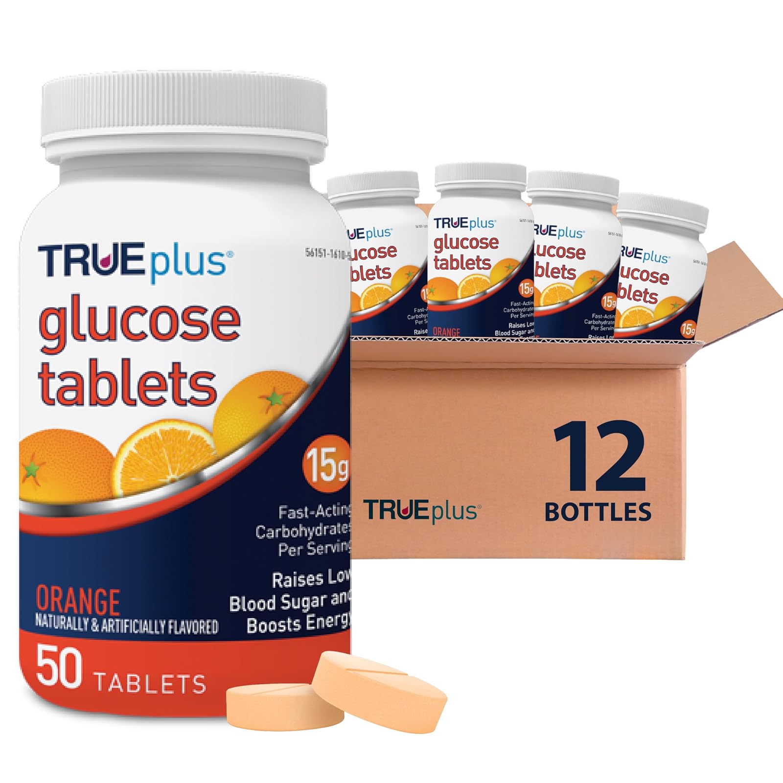 TRUEplus vitamin C tablets orange flavour
