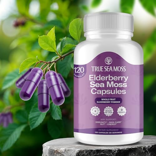 TrueSeaMoss sea moss capsules with vitamins