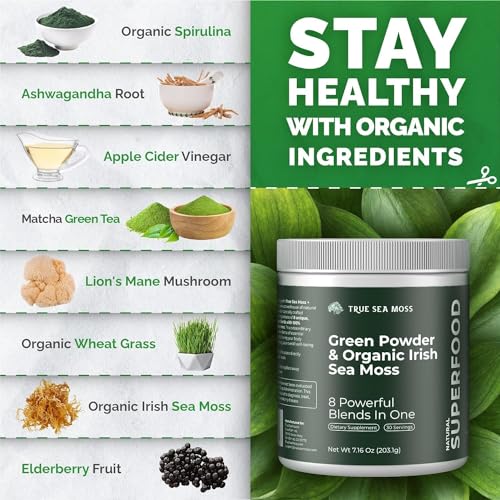 TrueSeaMoss spirulina for energy boost
