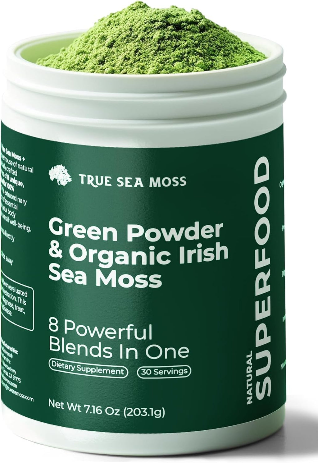 TrueSeaMoss spirulina superfood blend