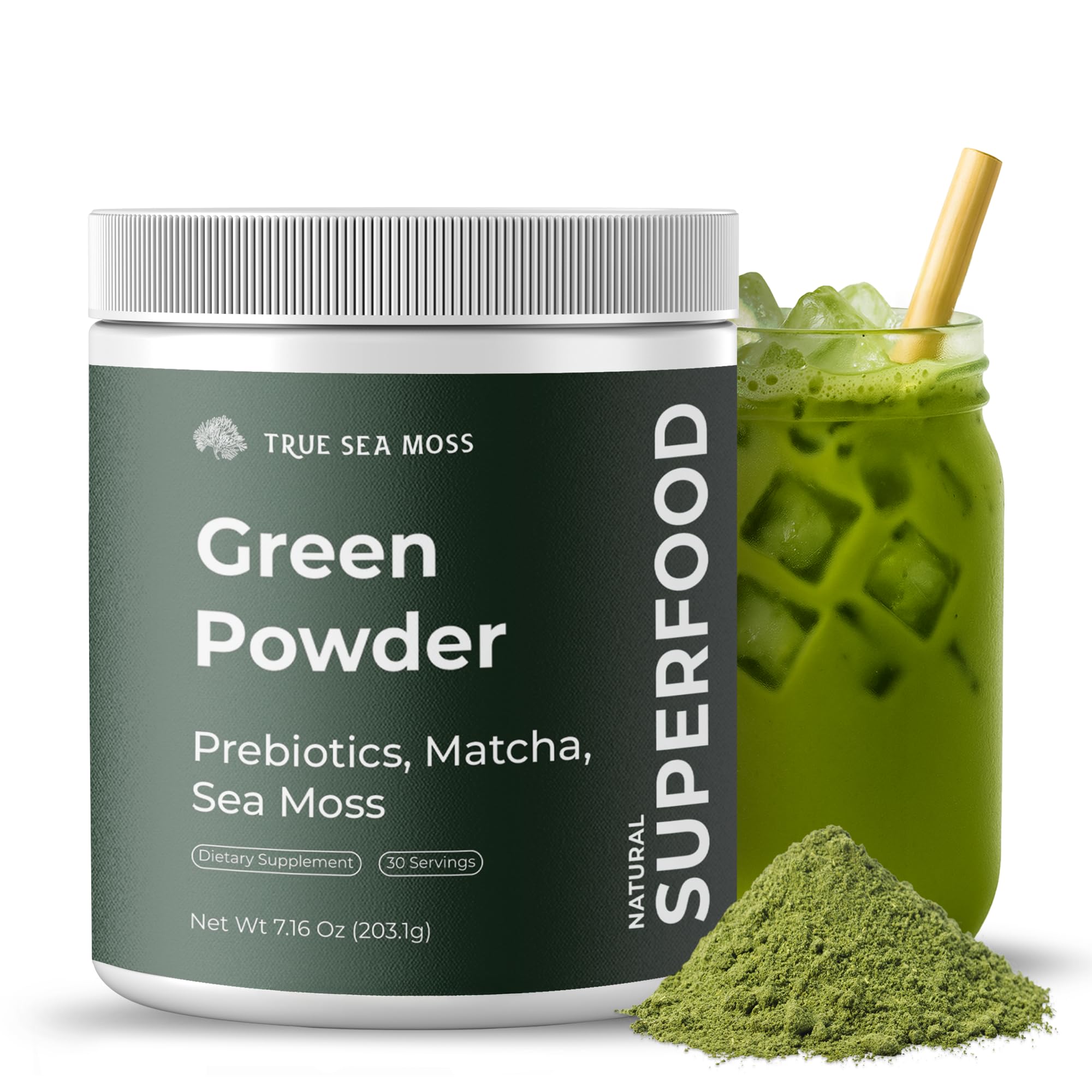 TrueSeaMoss Super Greens powder benefits