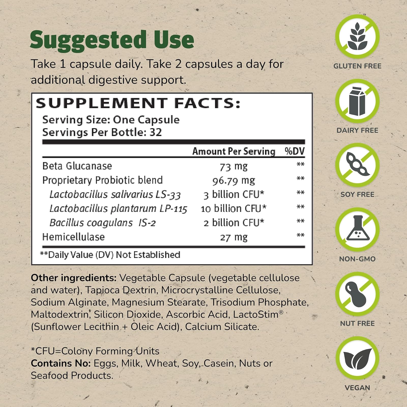 TruFlora 50 billion CFU capsules