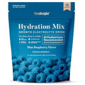 TruHeight blue raspberry hydration packets