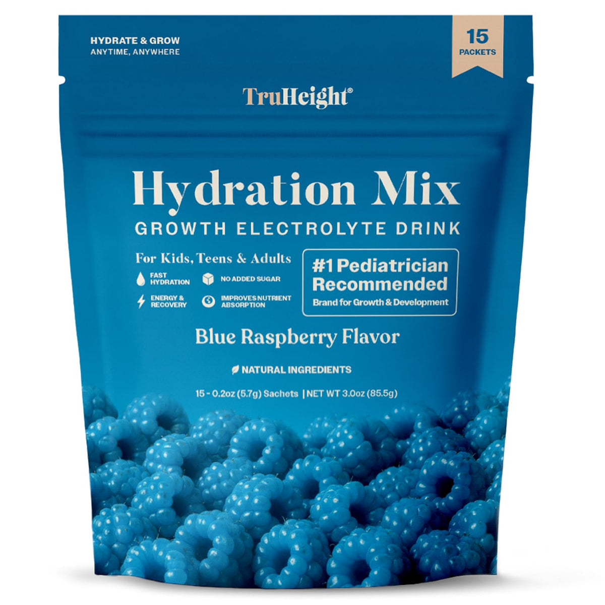 TruHeight electrolyte powder for hydration