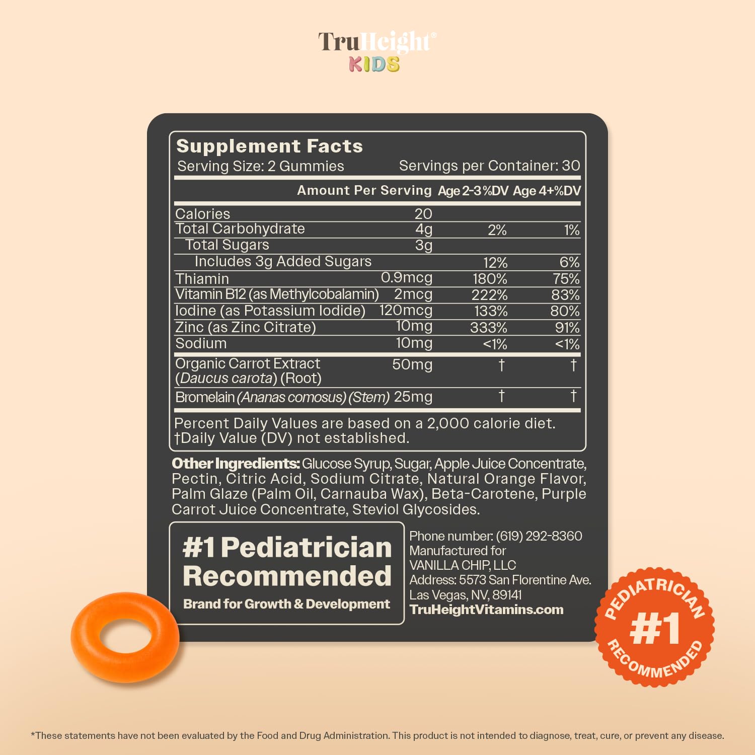 TruHeight gummies for picky eaters