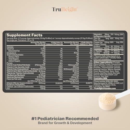 TruHeight protein shake for muscle gain