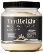 TruHeight vanilla whey protein shake