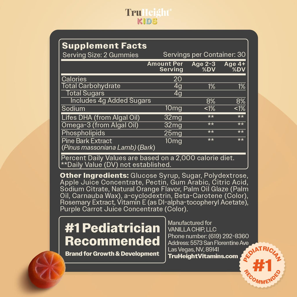 TruHeight vitamins for optimal development