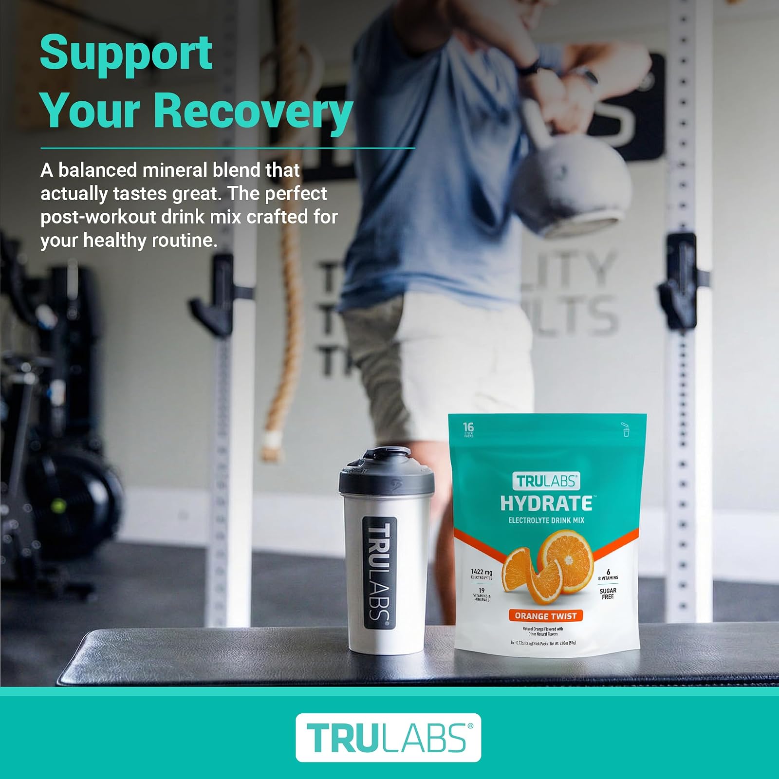 TRULABS electrolyte drink mix for wellness