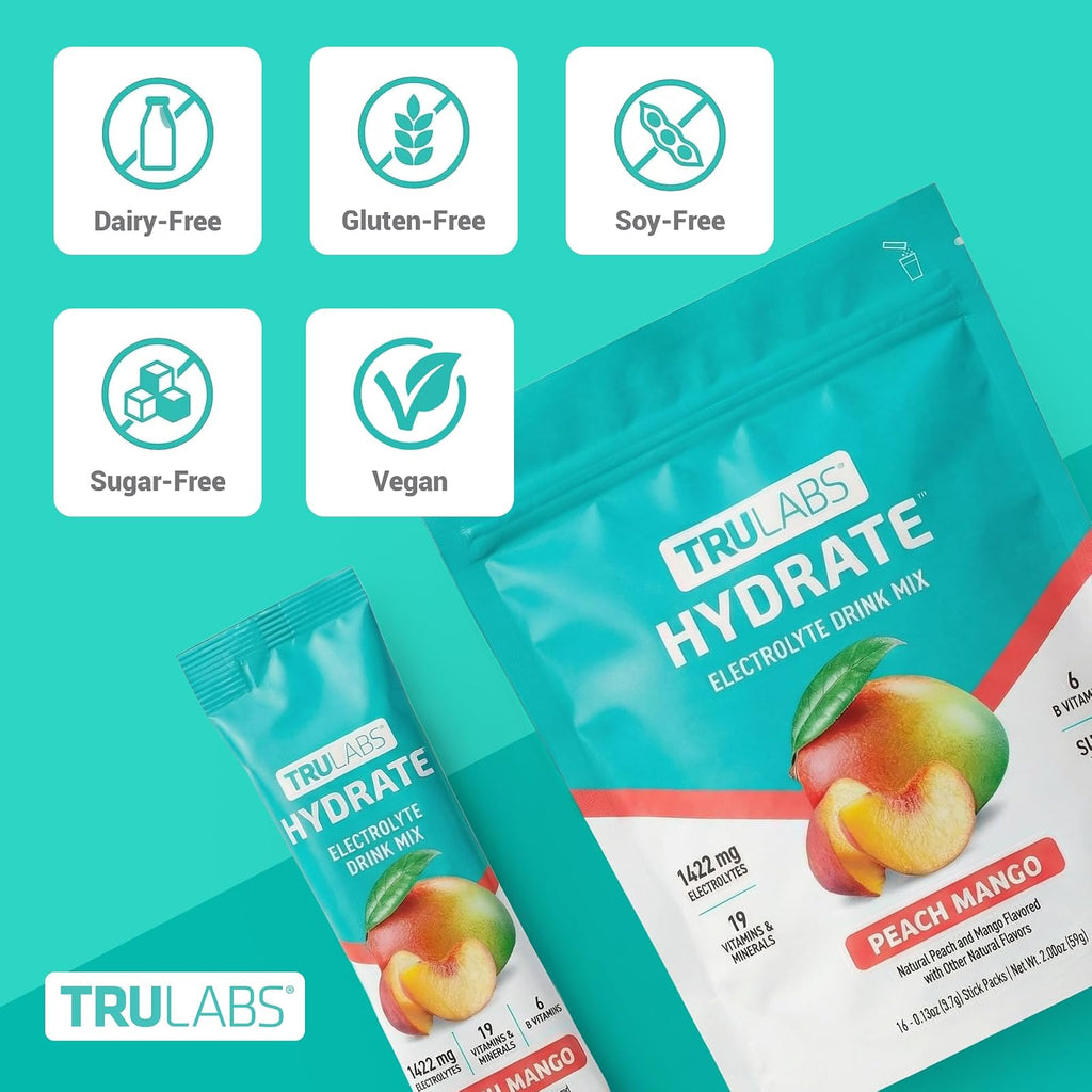 TRULABS electrolyte drink mix packets