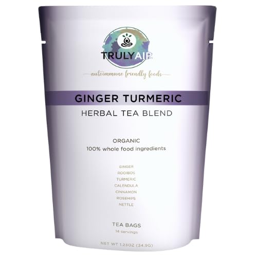 Truly ginger turmeric herbal tea bags