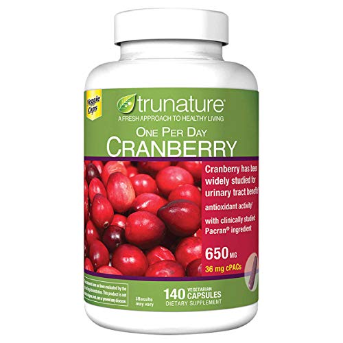 trunature cranberry capsules for urinary health