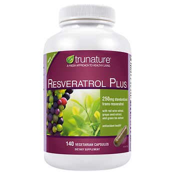 Trunature Resveratrol Plus vegetarian capsules