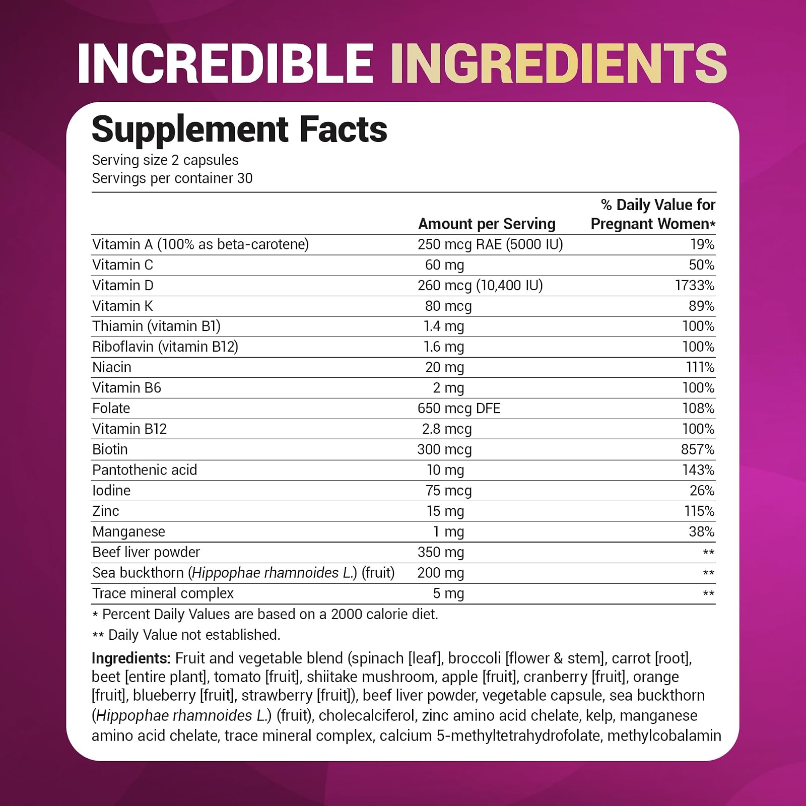 trusted prenatal vitamins for expecting moms