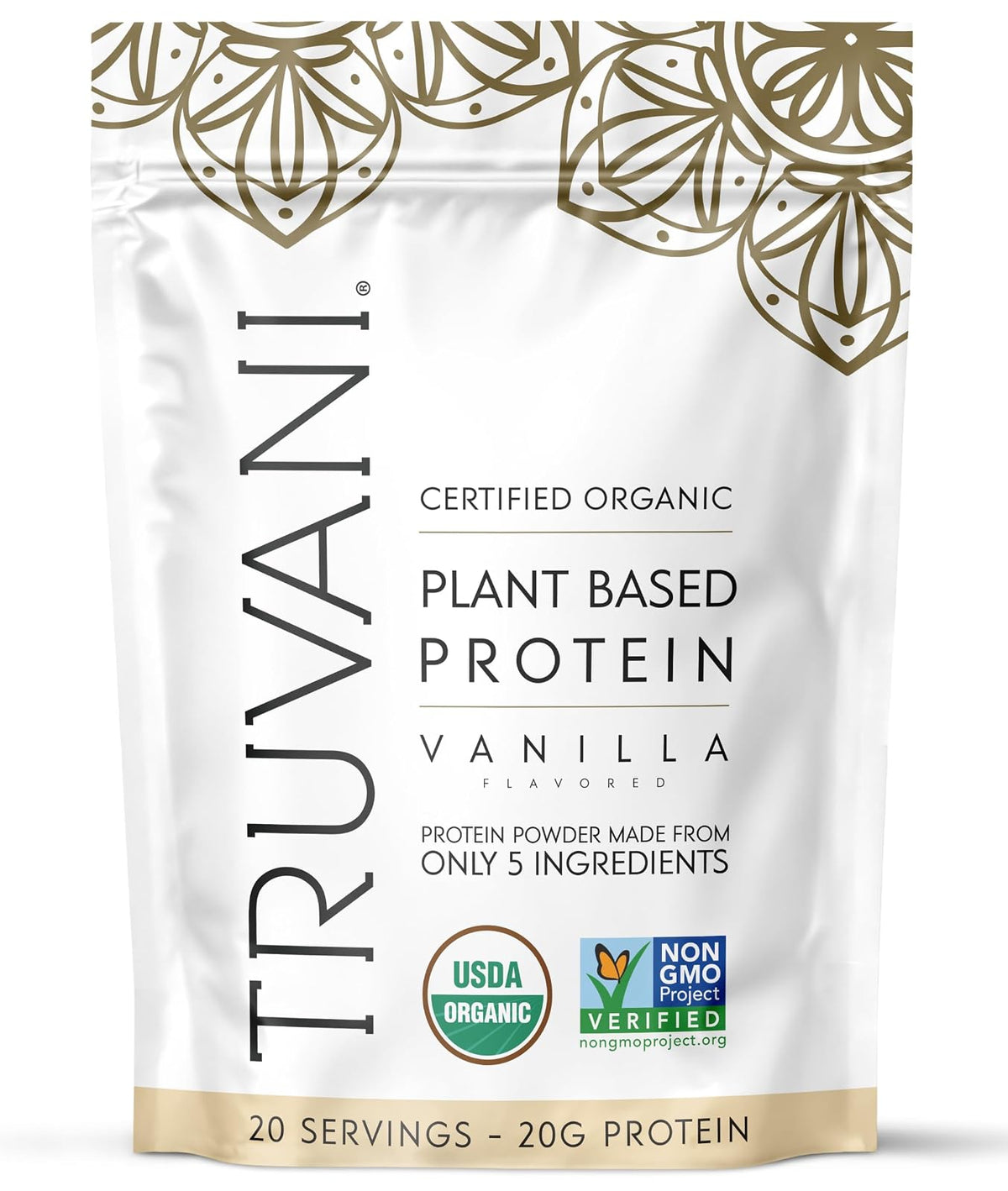 Truvani organic plant protein powder