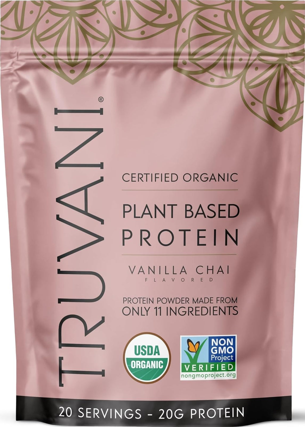 Truvani organic plant protein powder