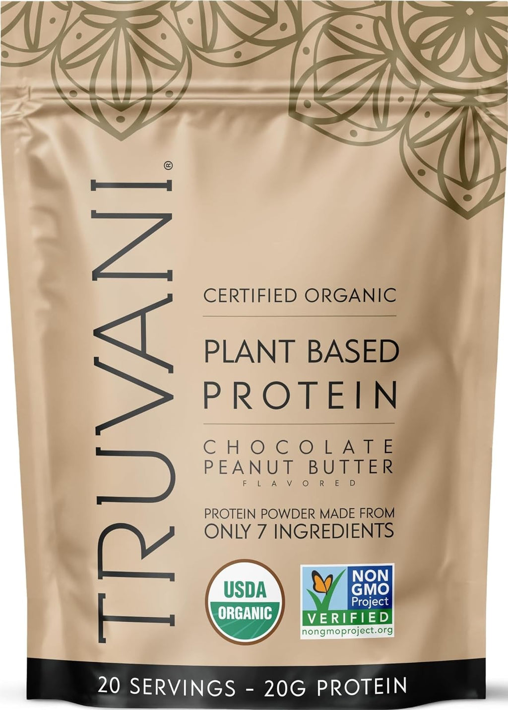 Truvani organic plant protein powder