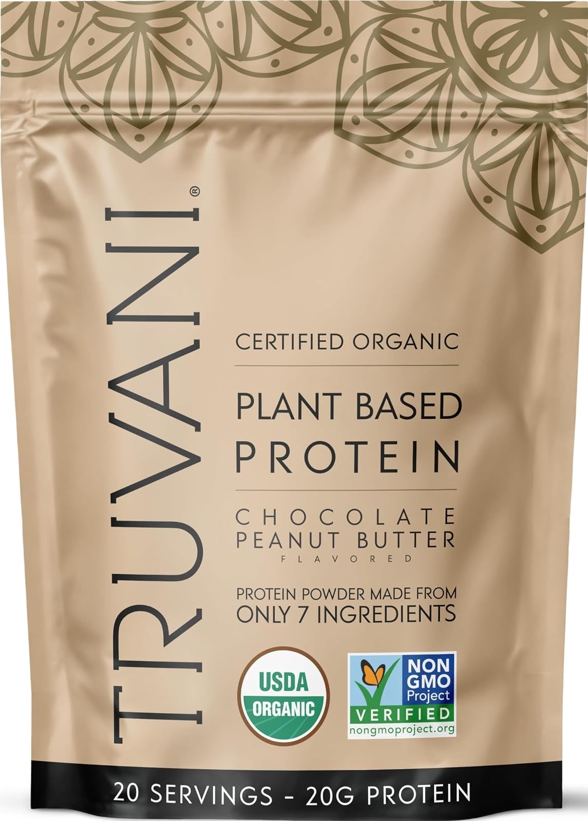 Truvani organic plant protein powder