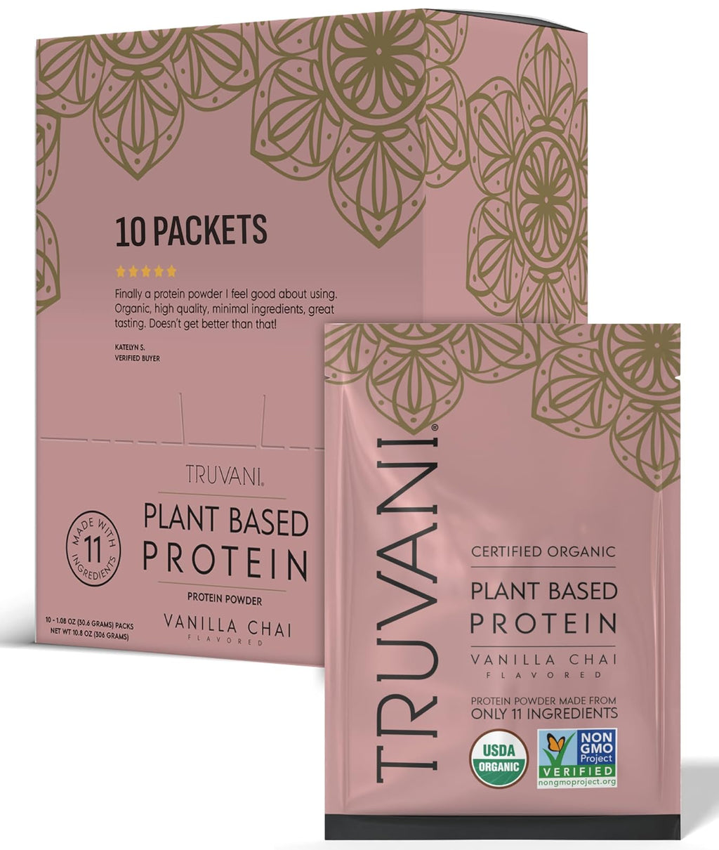 Truvani organic vanilla chai protein