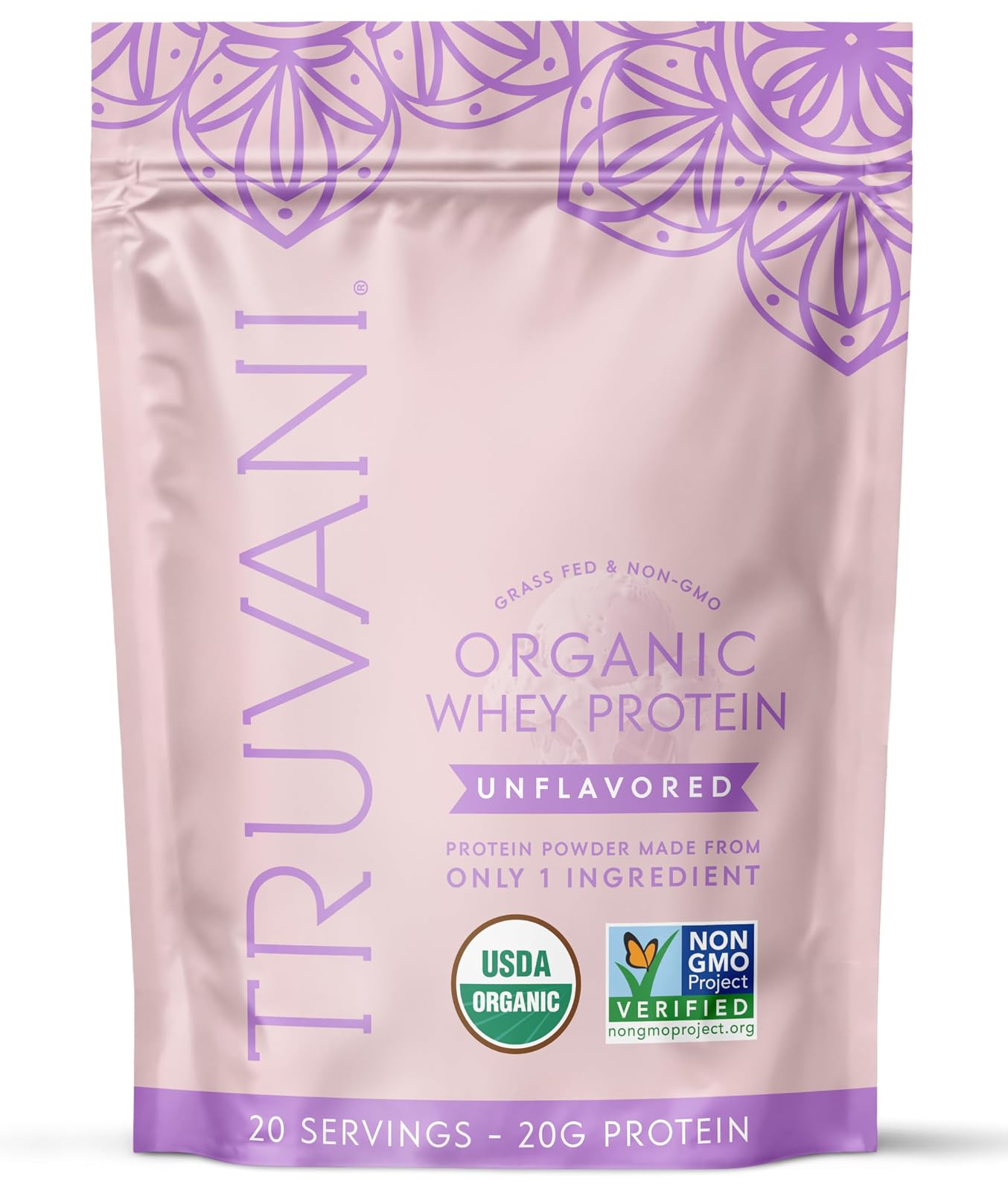 Truvani organic whey protein powder