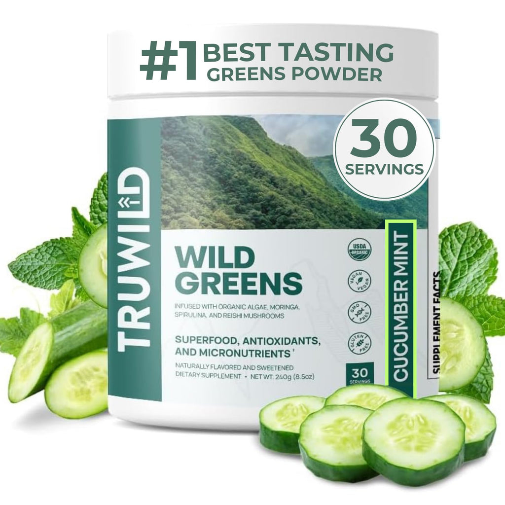 TruWild Greens superfood cucumber powder