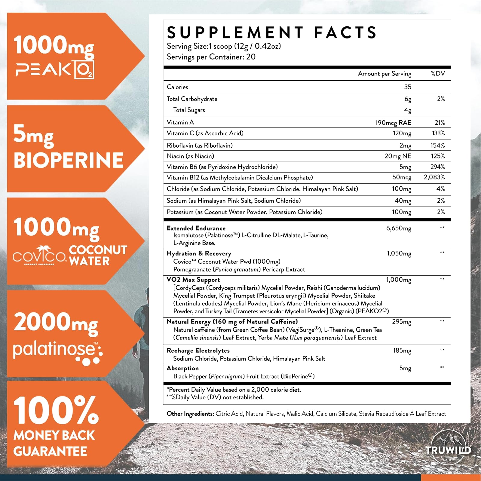 TruWild pre-workout for energy boost