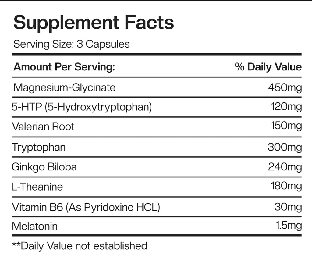 Tryptophan and 5-HTP for relaxation