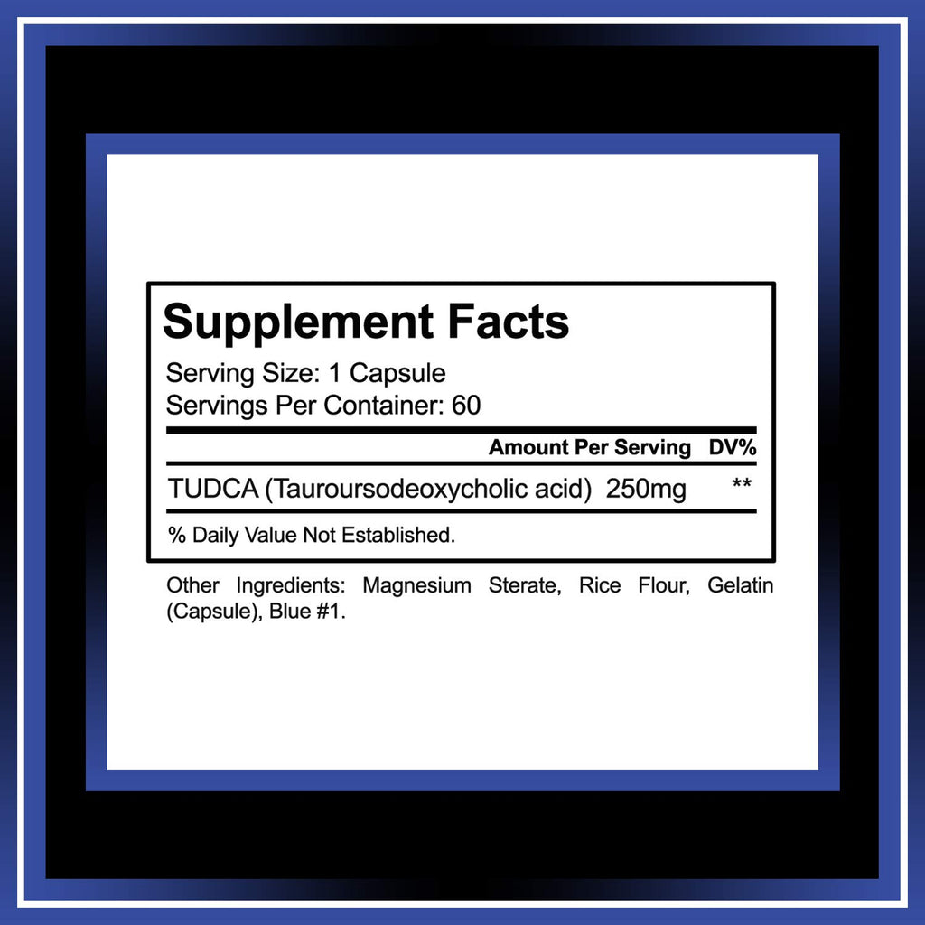 TUDCA 250mg for better nutrient absorption