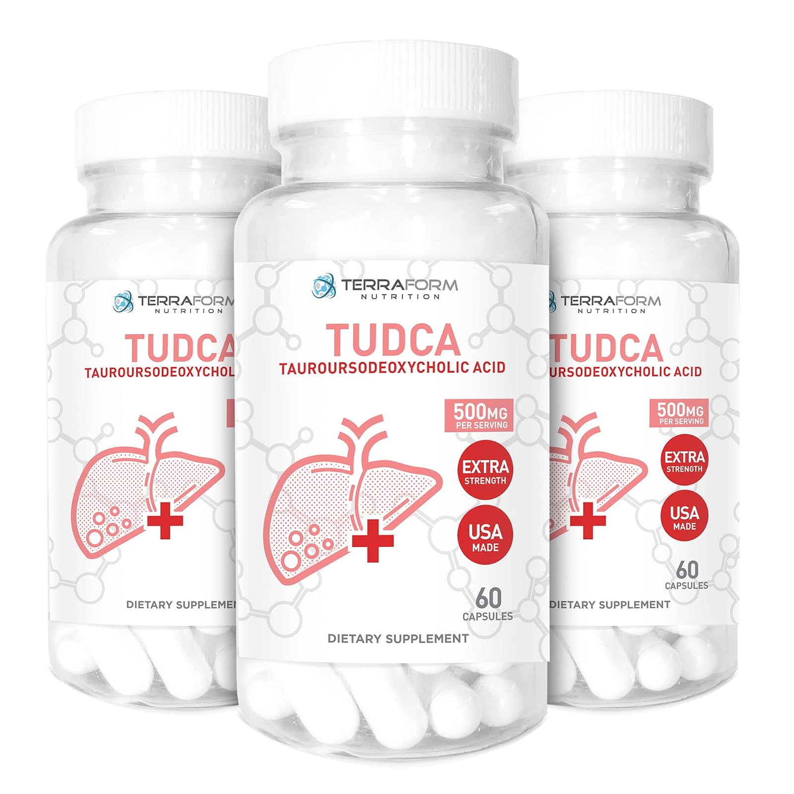 TUDCA 500 mg liver support capsules