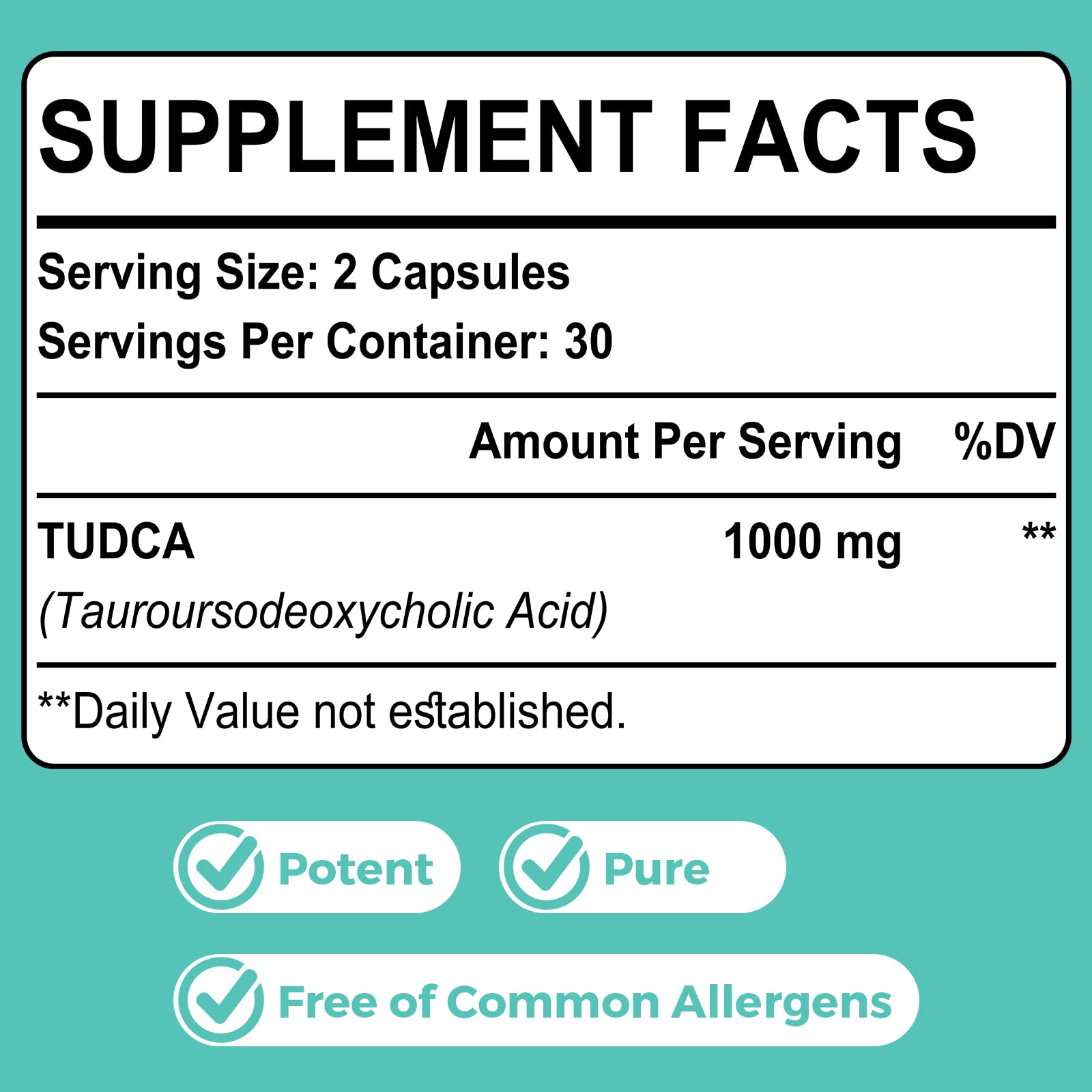 TUDCA bile salts for detoxification