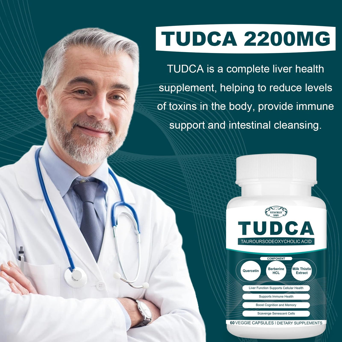 TUDCA capsules for overall wellness