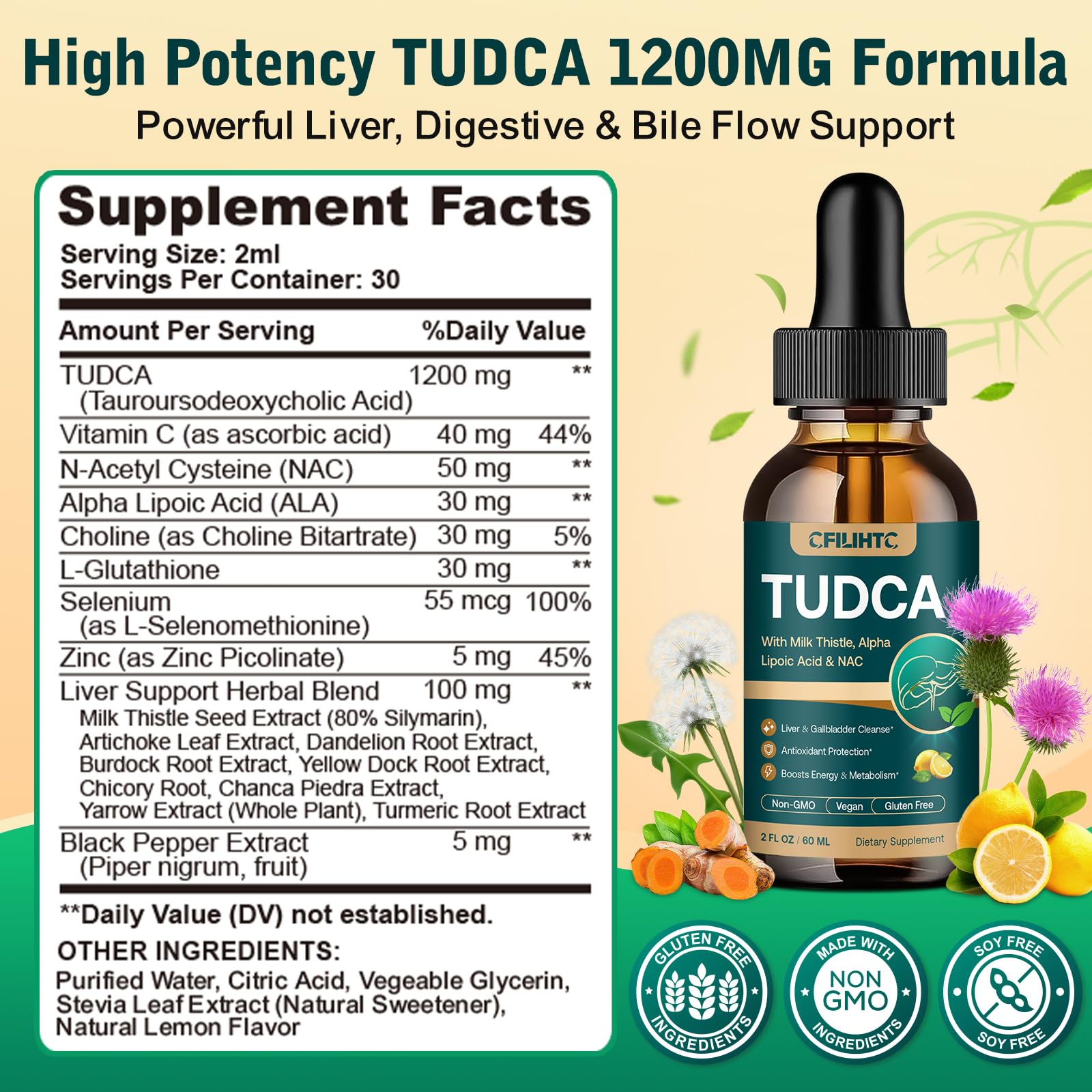 TUDCA drops for detoxification