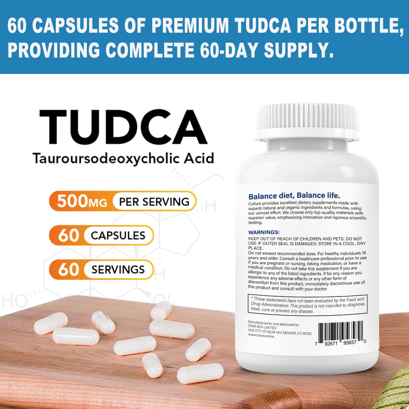 TUDCA for enhanced nutrient absorption