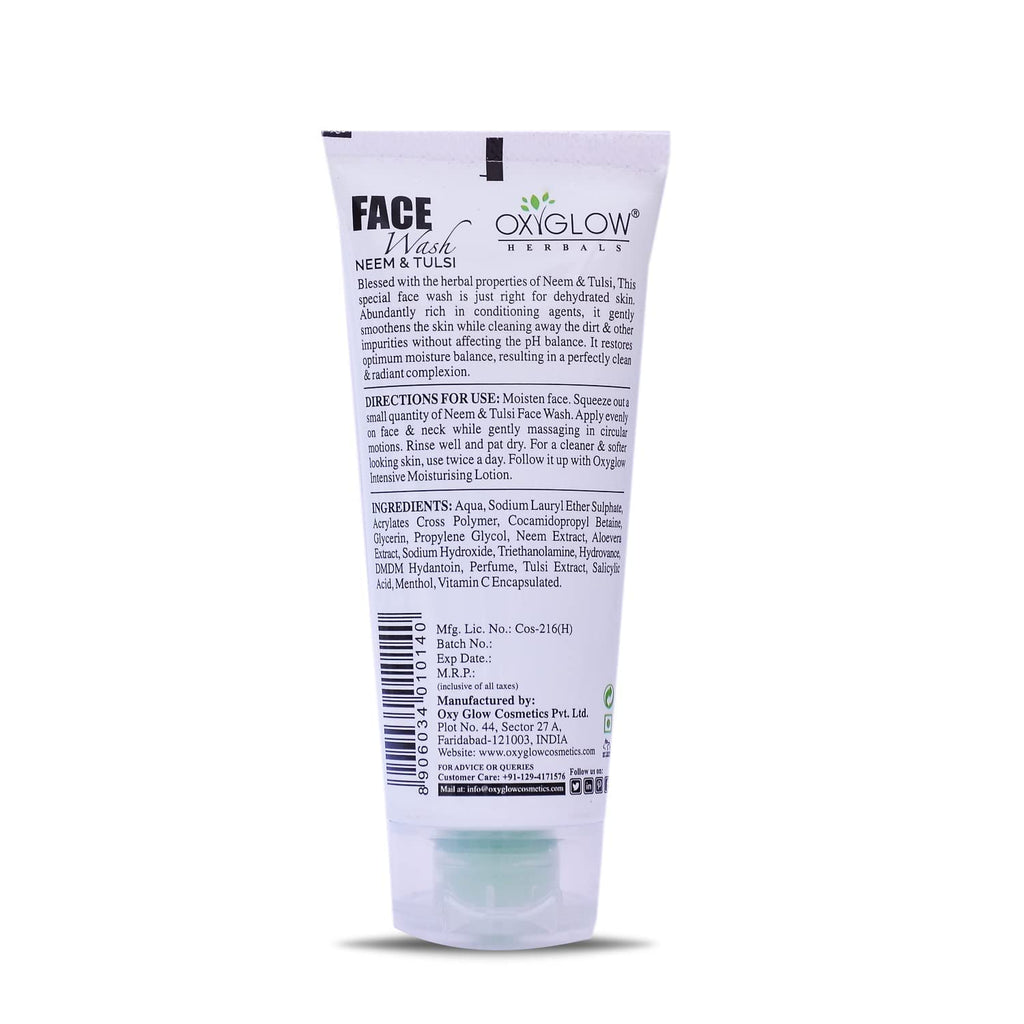 Tulsi and neem face wash for rejuvenation