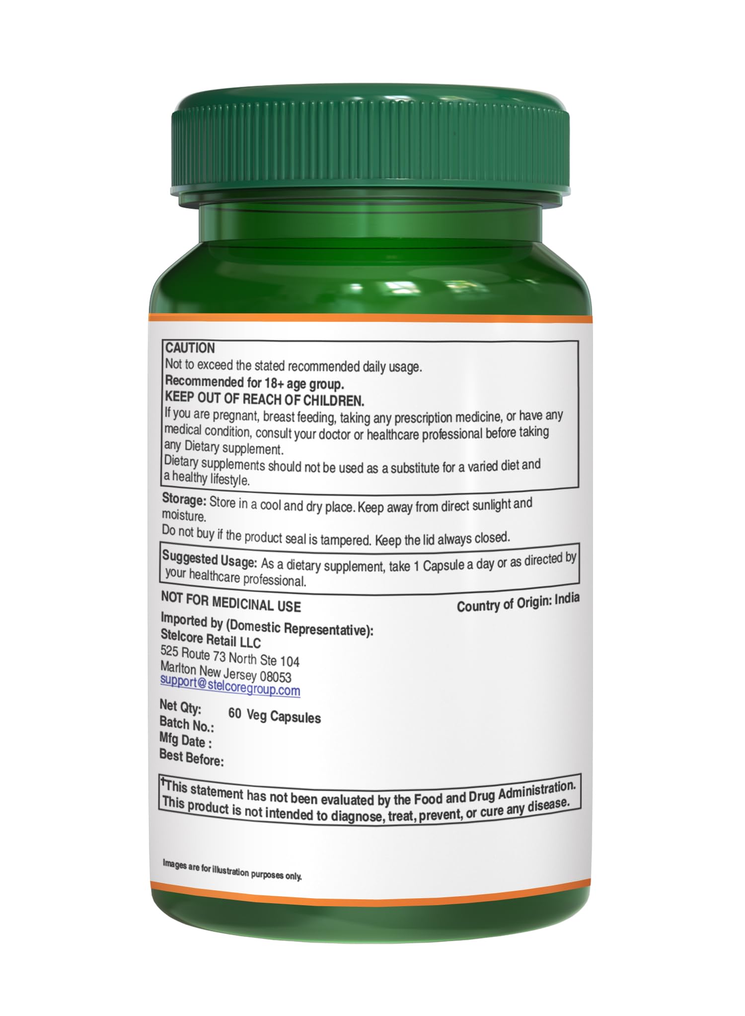 Tulsi capsules for holistic nutrition