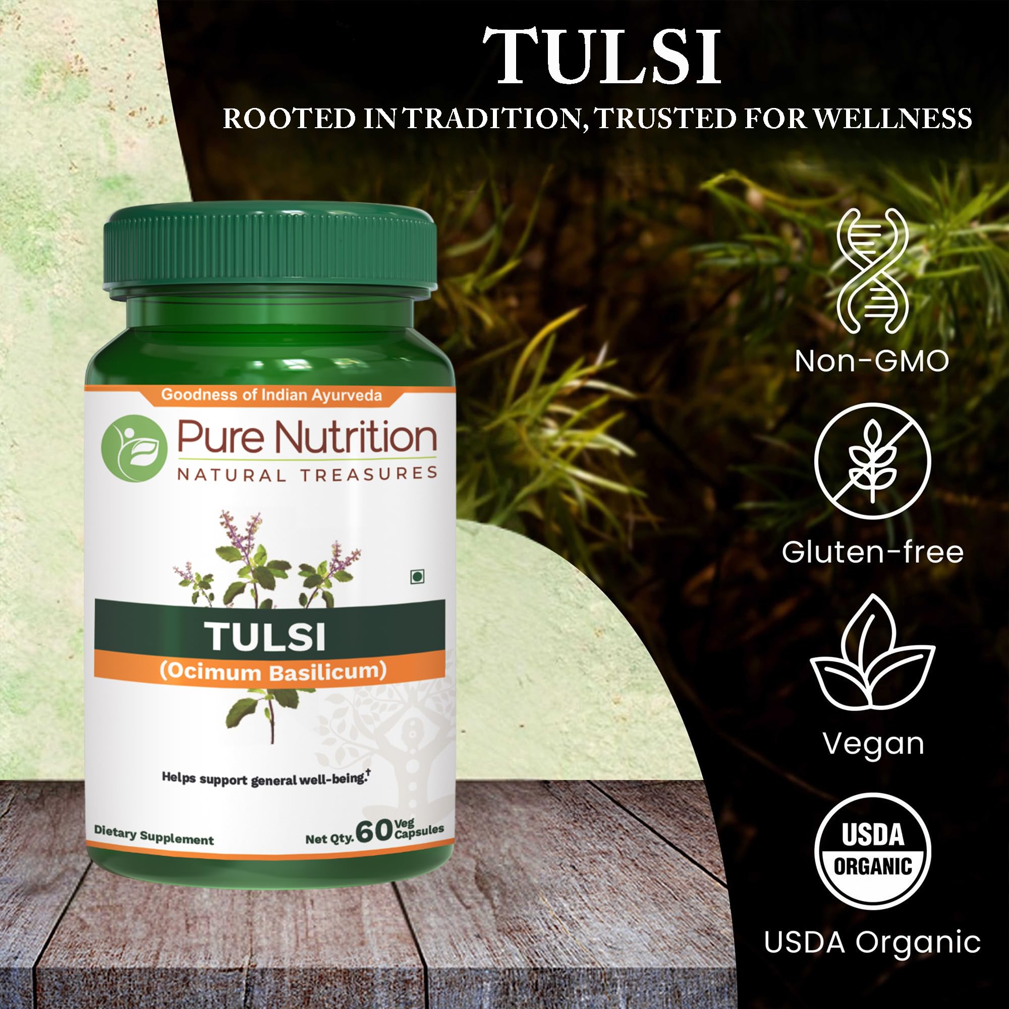 Tulsi extract for immune support