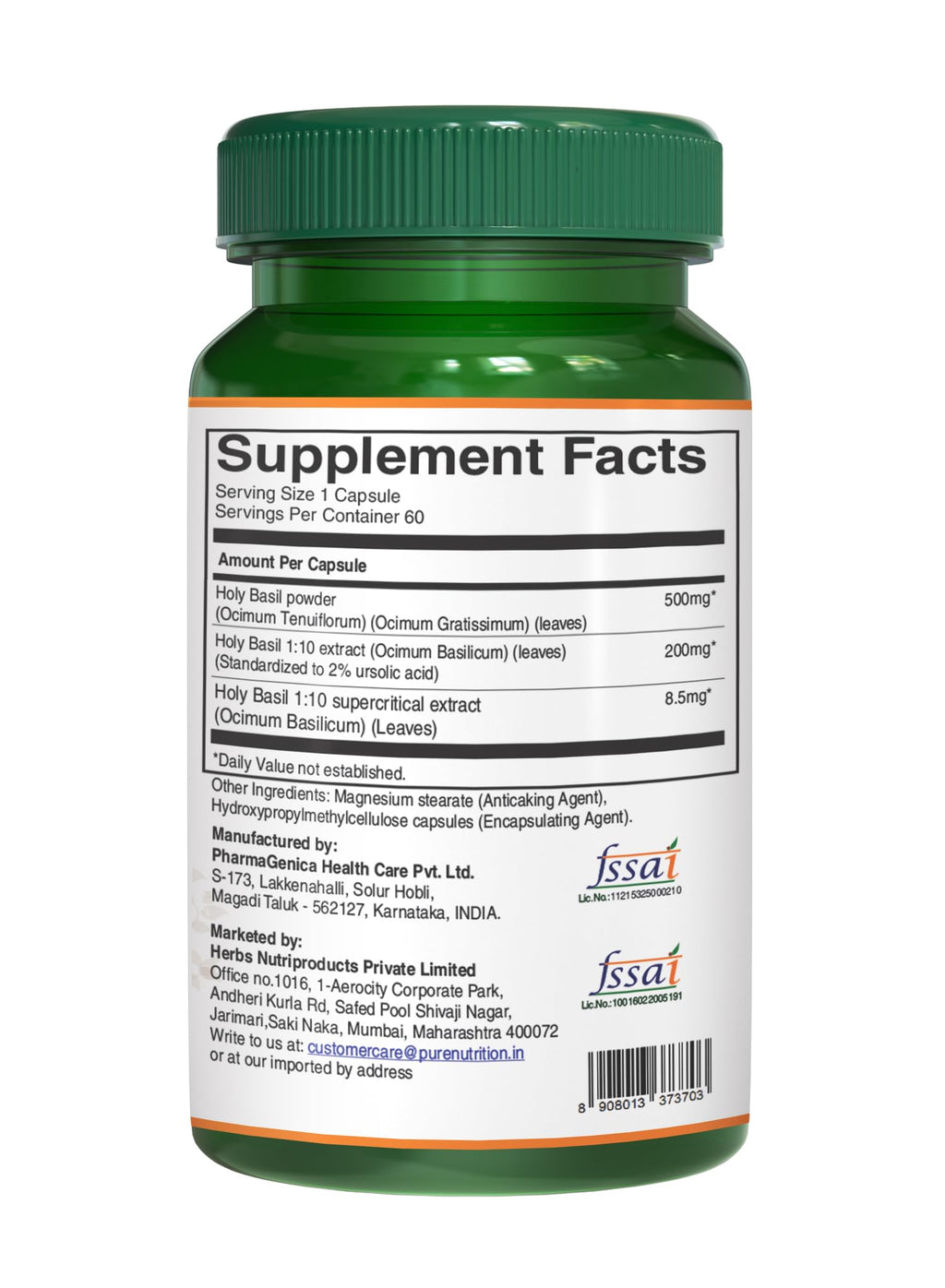 Tulsi extract for overall vitality