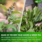 Tulsi green tea for relaxation