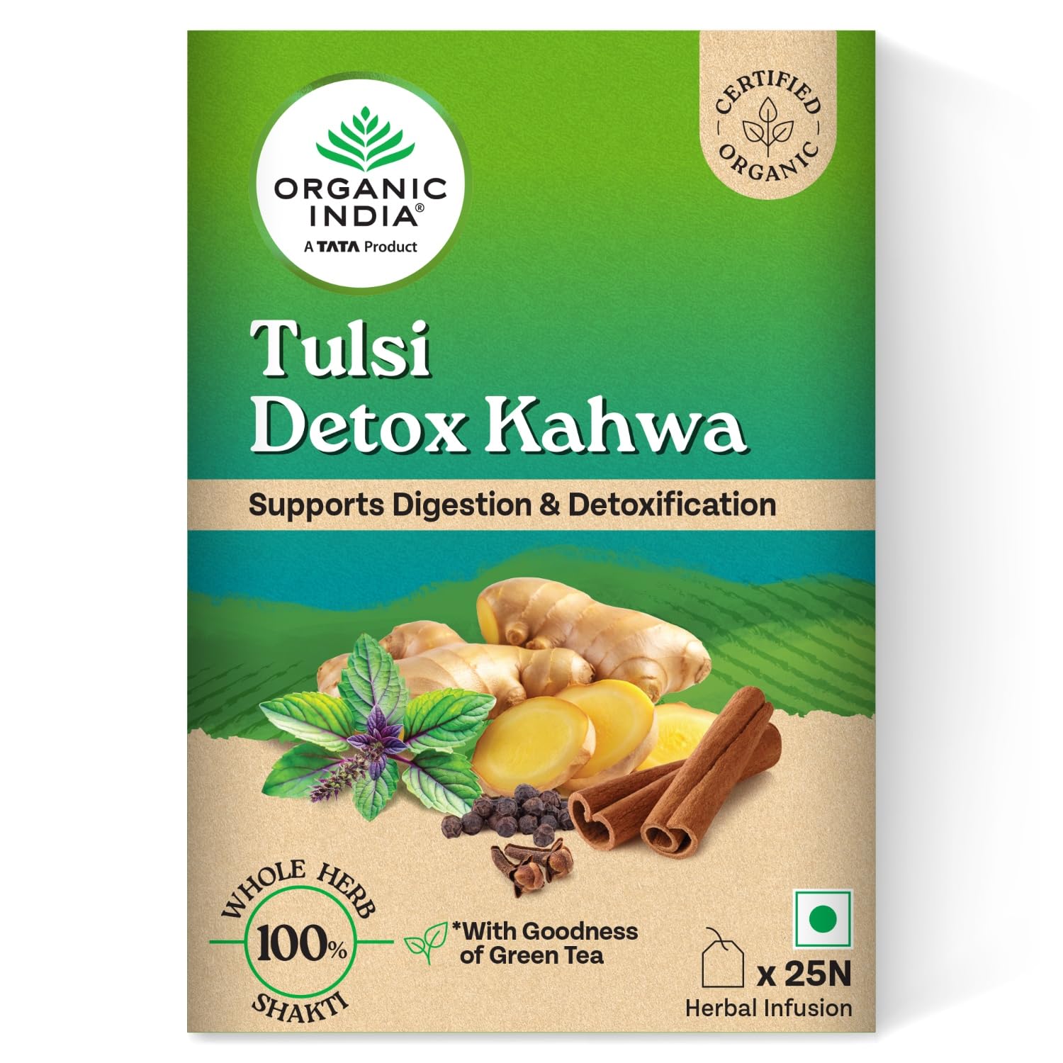 Tulsi herbal detox tea bags