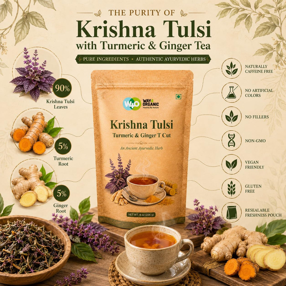 Tulsi Krishna tea for relaxation