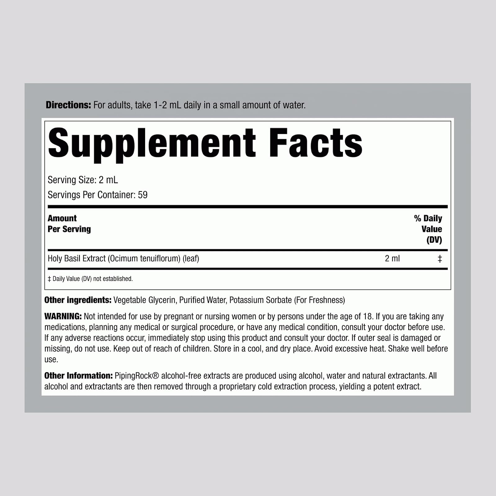Tulsi leaf extract for stress relief