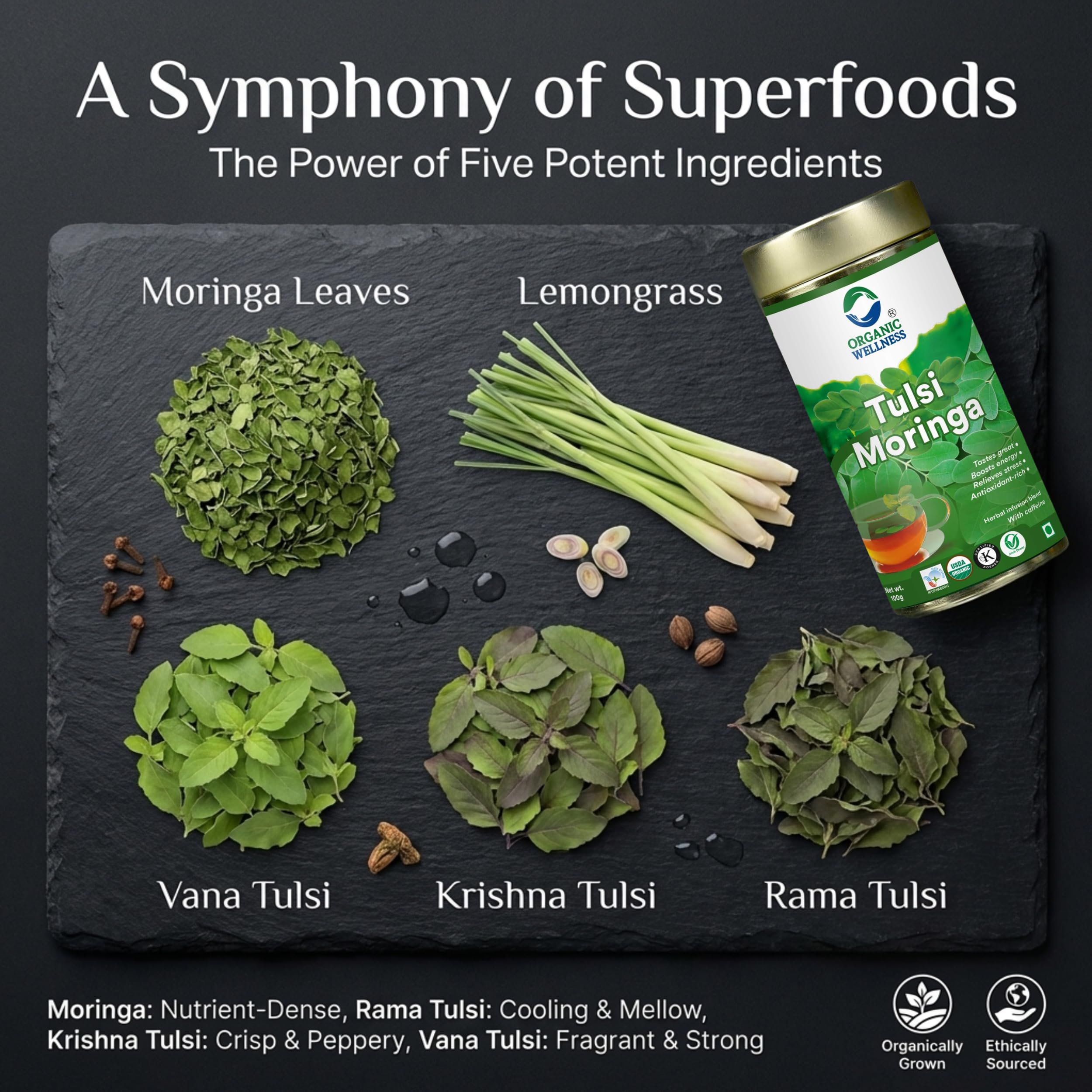Tulsi Moringa green tea benefits