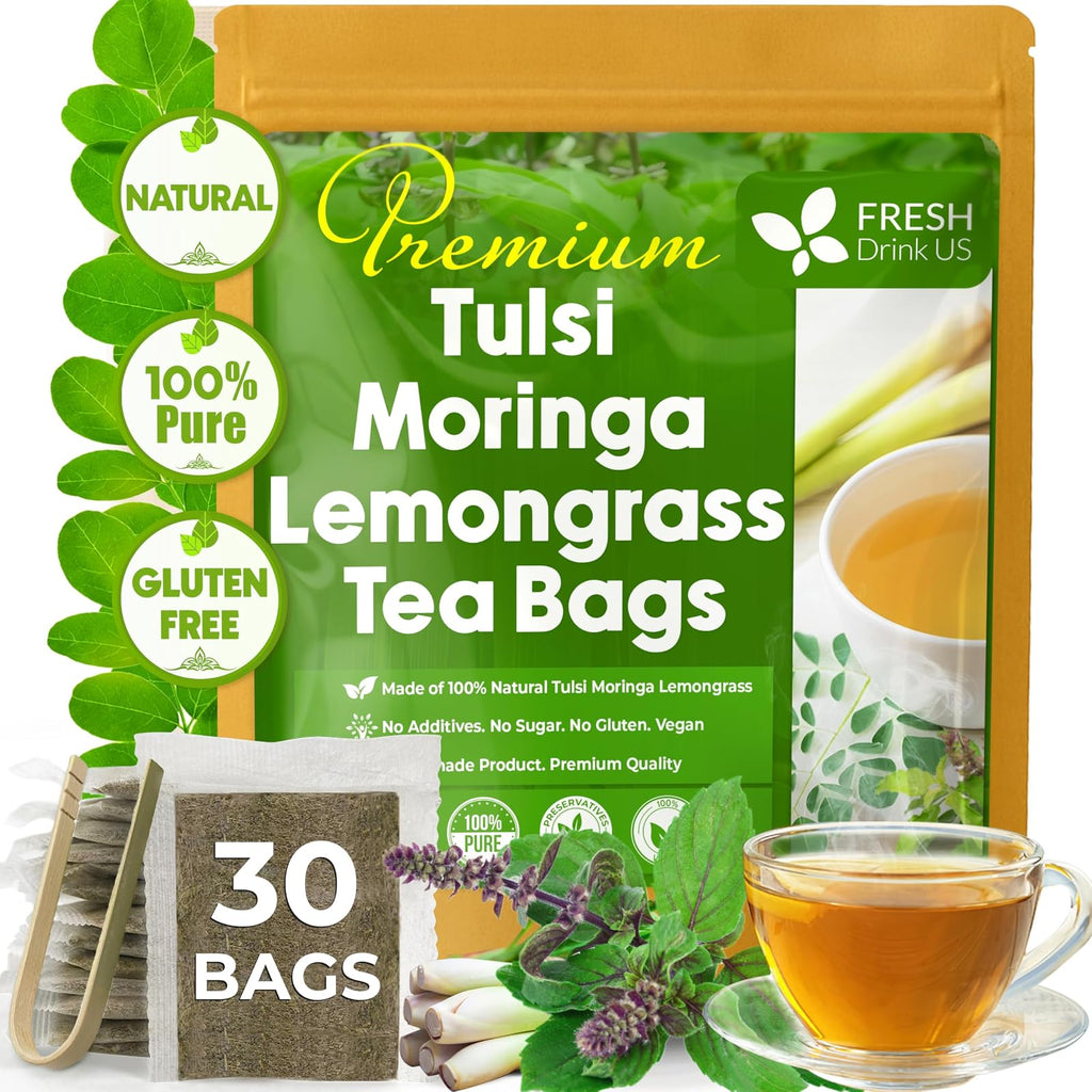 Tulsi Moringa Lemongrass tea bags
