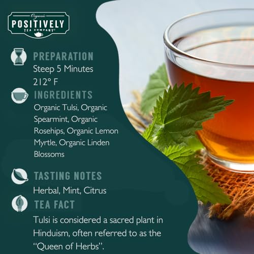 tulsi spearmint herbal infusion