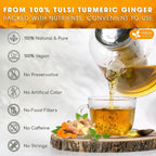 Tulsi turmeric ginger tea for immunity