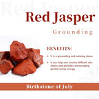 tumbled crystal red jasper stones